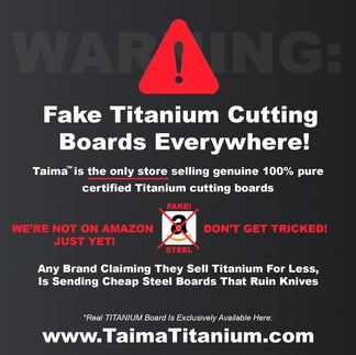 ¡CYBER MONDAY SALE! Certified Taima® Pure Titanium Cutting Board – Taima titanium